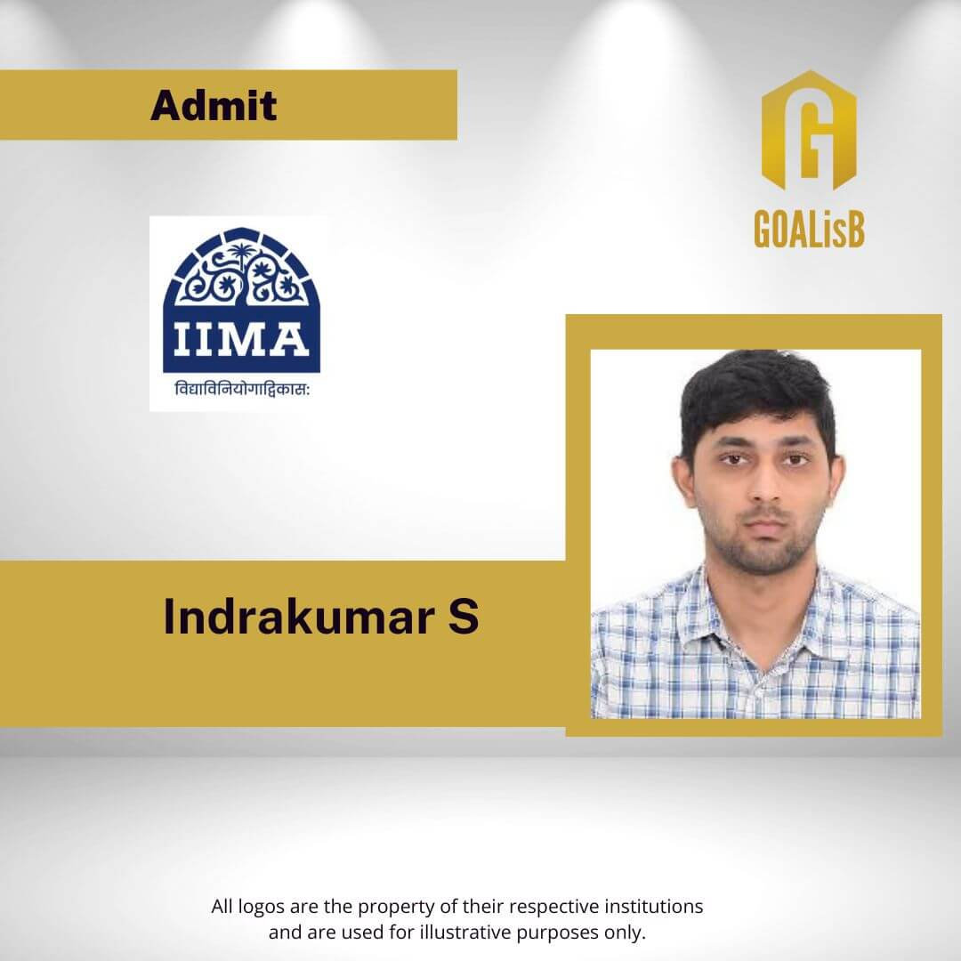 Indrakumar S | GOALisB